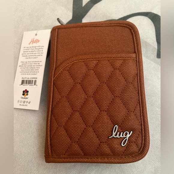 lug | Bags | New Lug Pilot Matte Luxe Vl Passport Wallet In Copper Nwt ...